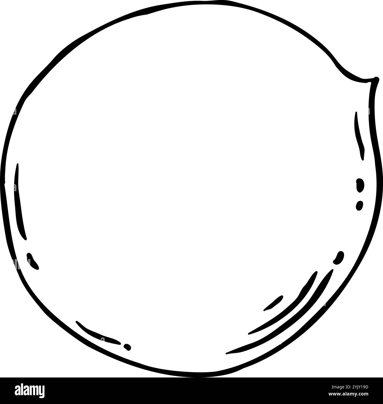 Walnut Isolated Vector Outline Illustration Stock Vector Image & Art ...