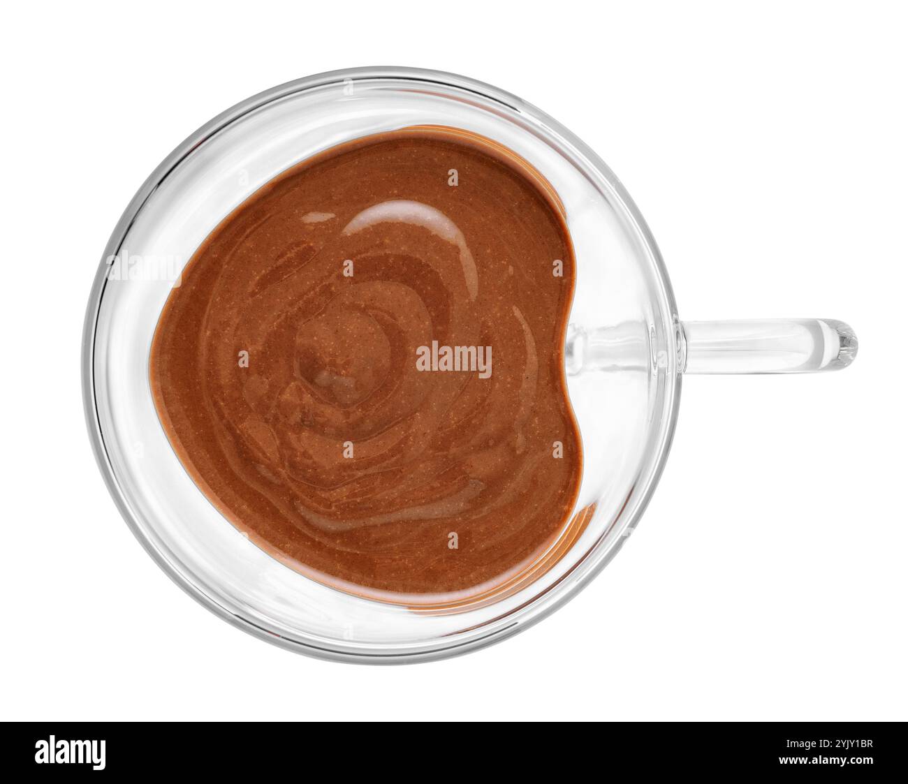 Chocolate top view isolated hi-res stock photography and images - Alamy