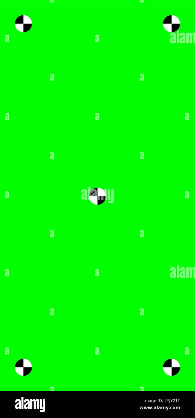 Chroma key green screen for vertical video. Motion tracking markers for ...