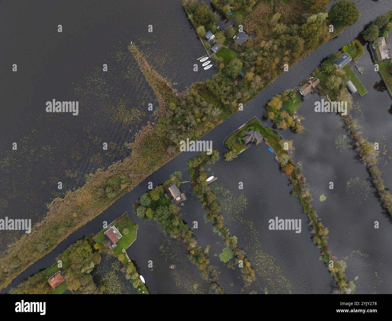 An Aerial photos of Scheendijk, Loosdrechtse Plassen, recreational ...