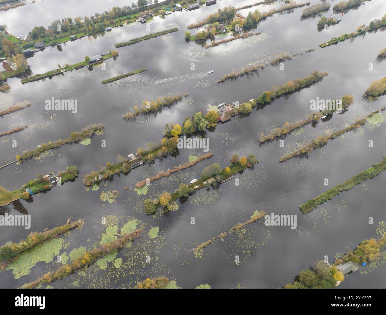 An Aerial photos of Scheendijk, Loosdrechtse Plassen, recreational ...