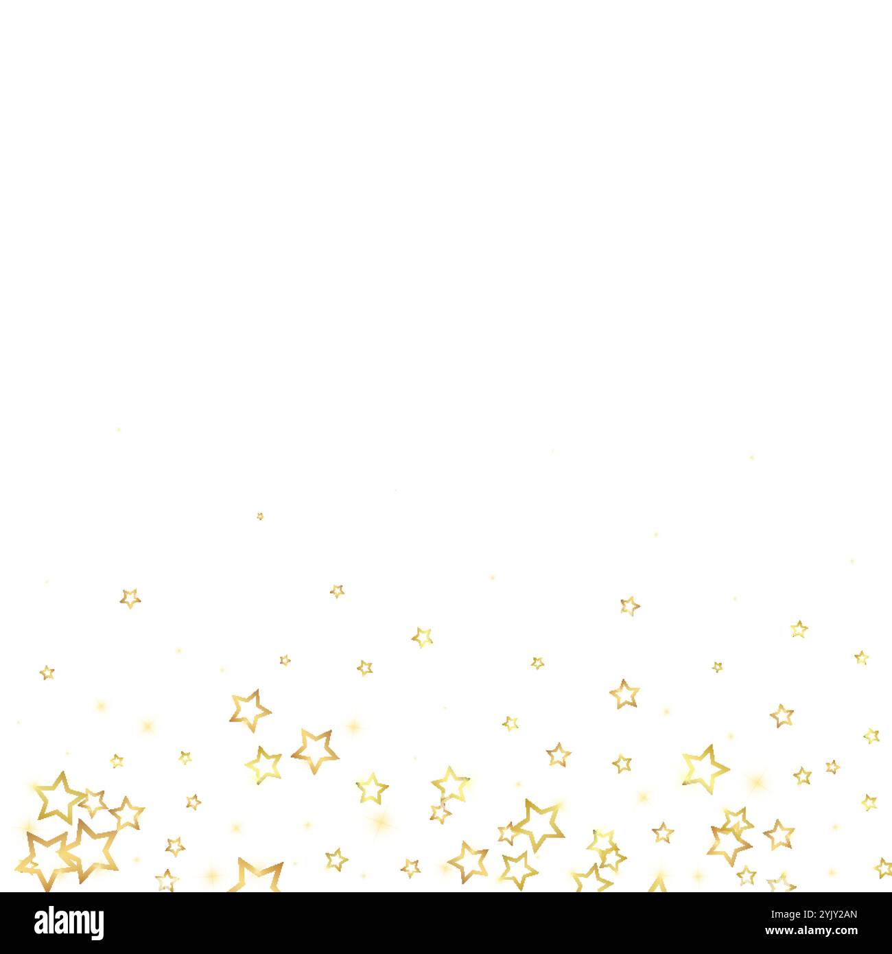 Christmas spirit. Scattered falling stars. Festive christmas confetty ...