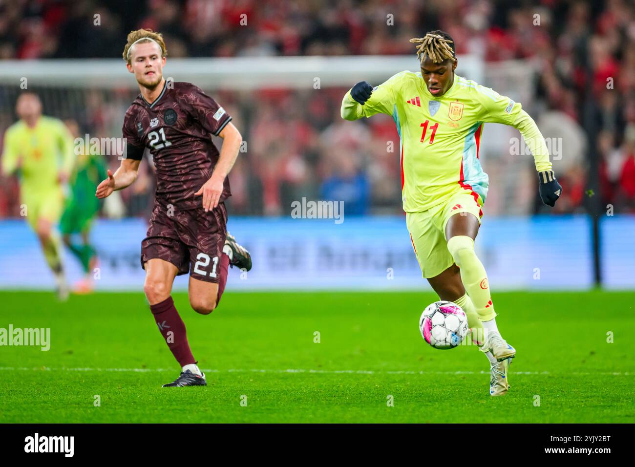 11 (ESP) - Nico Williams. Nations League: Danmark mod Spanien - 15.11. ...