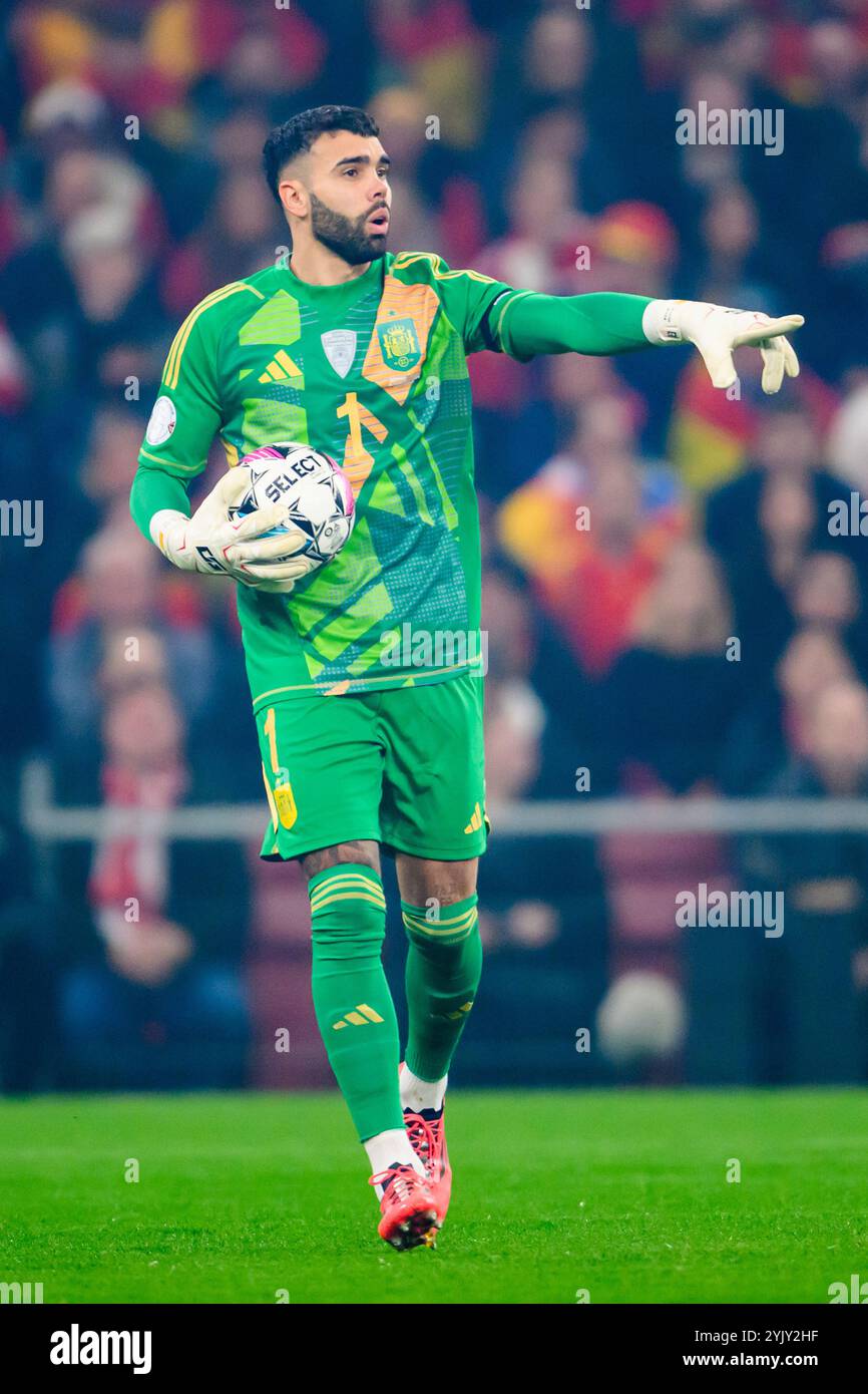 1 (ESP) - David Raya (keeper). Nations League: Danmark mod Spanien - 15 ...