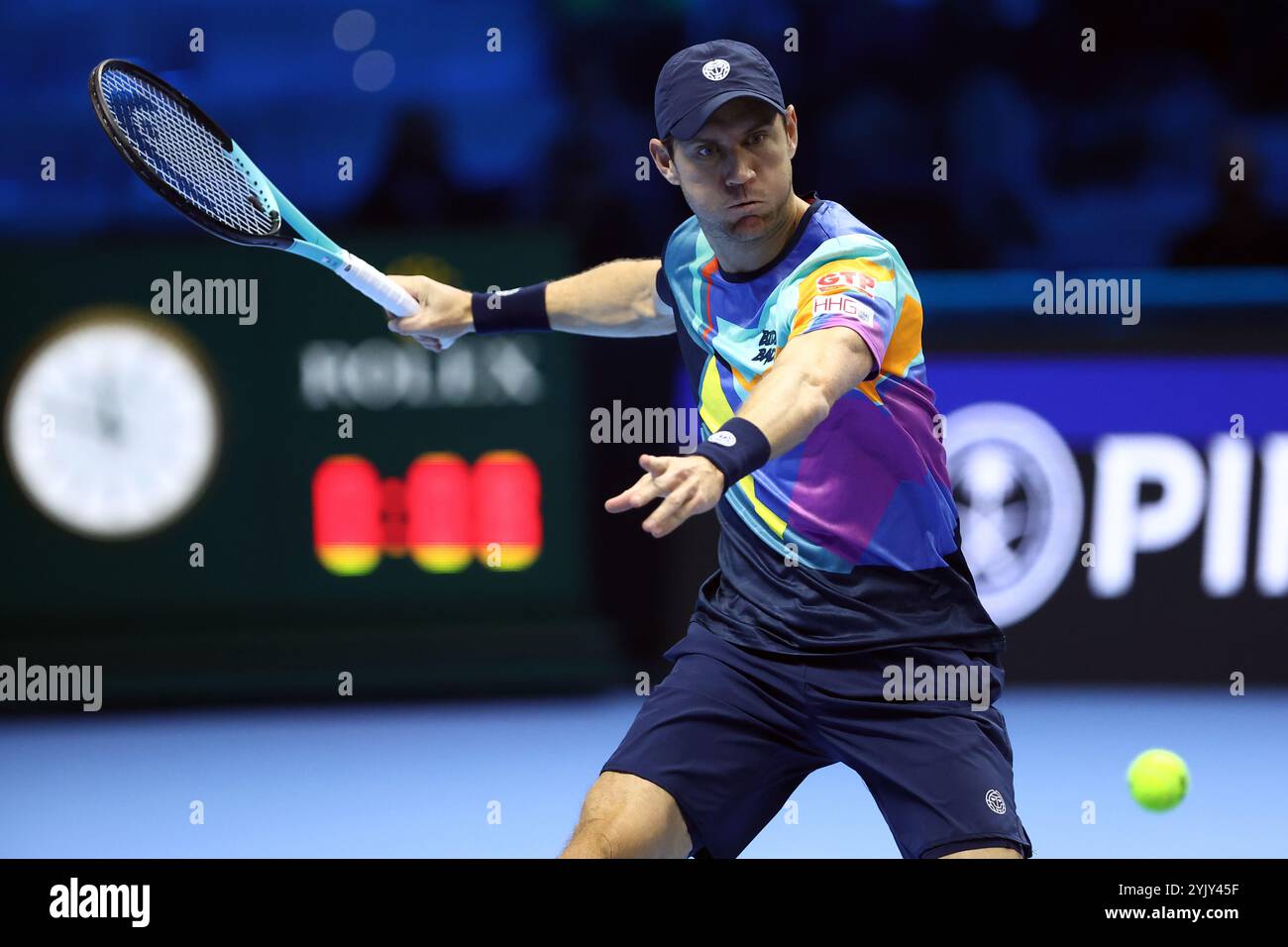 Turin, Italy. 15th Nov, 2024. Matthew Ebden of Australia in action ...
