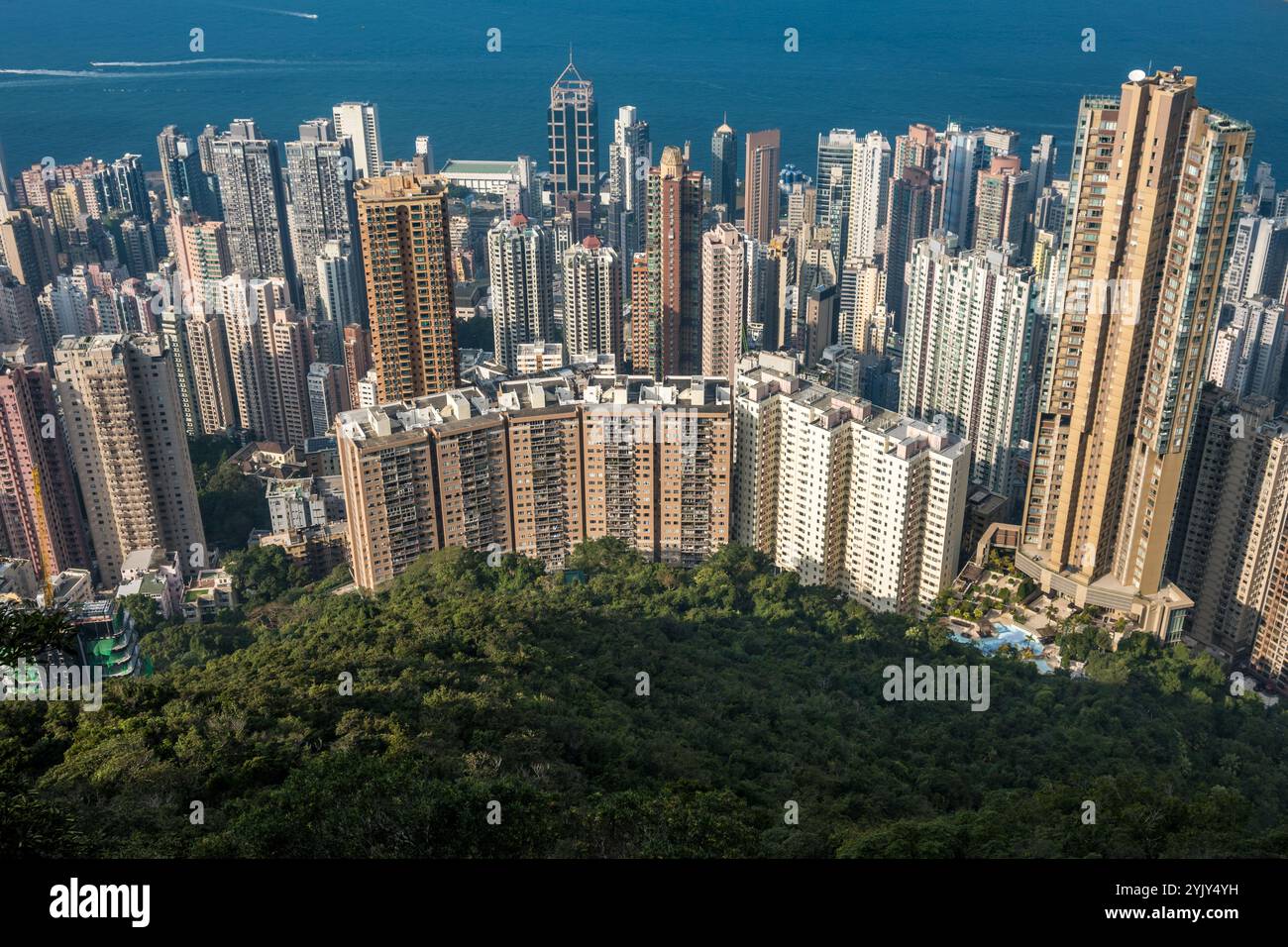 Hong Kong Skyline View from Above on Victoria Peak Stock Photo - Alamy