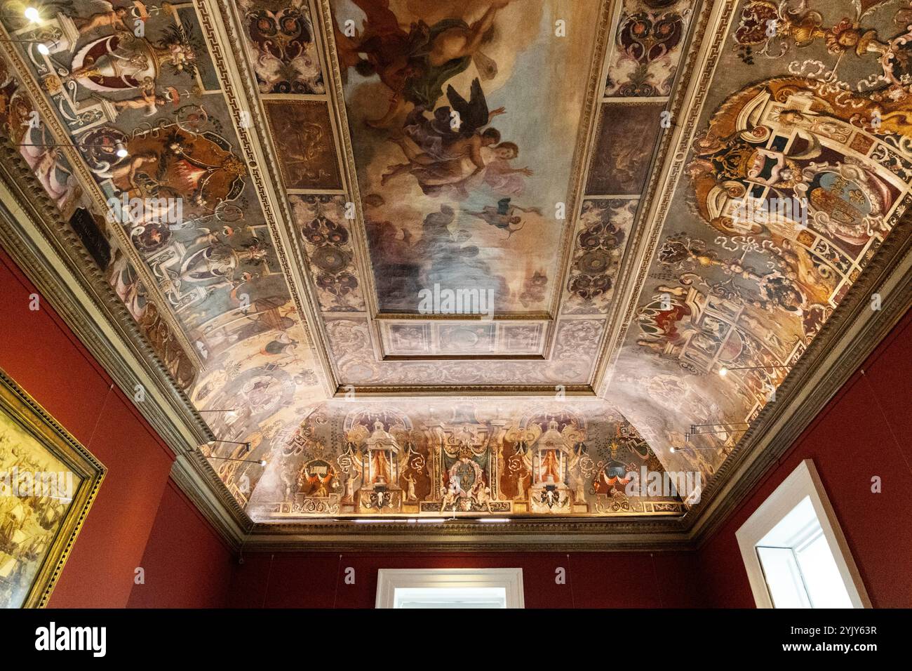 Painted ceiling of the Queen's Presence Chamber, Queen's House ...