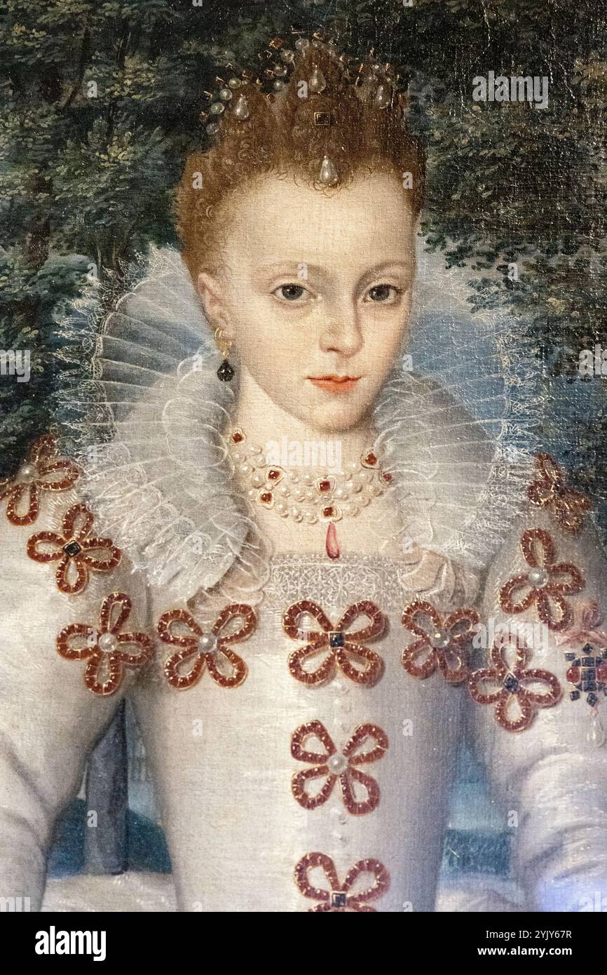 Portrait of young Princess Elizabeth Stuart (Queen of Bohemia) at the ...