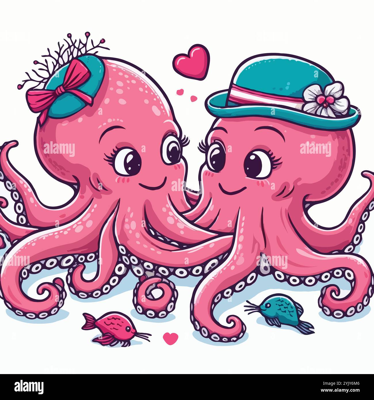 Illustration cute couple in traditional hi-res stock photography and ...