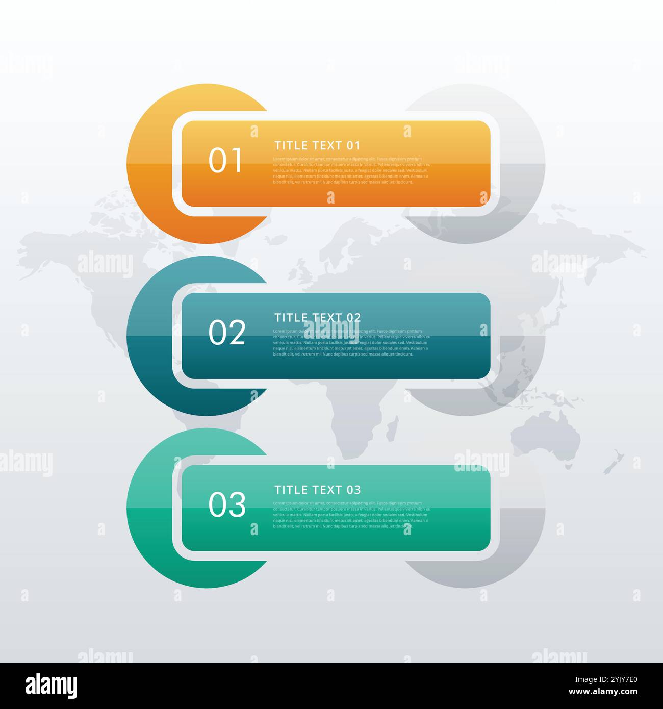three steps option infographic template for your business presentation ...