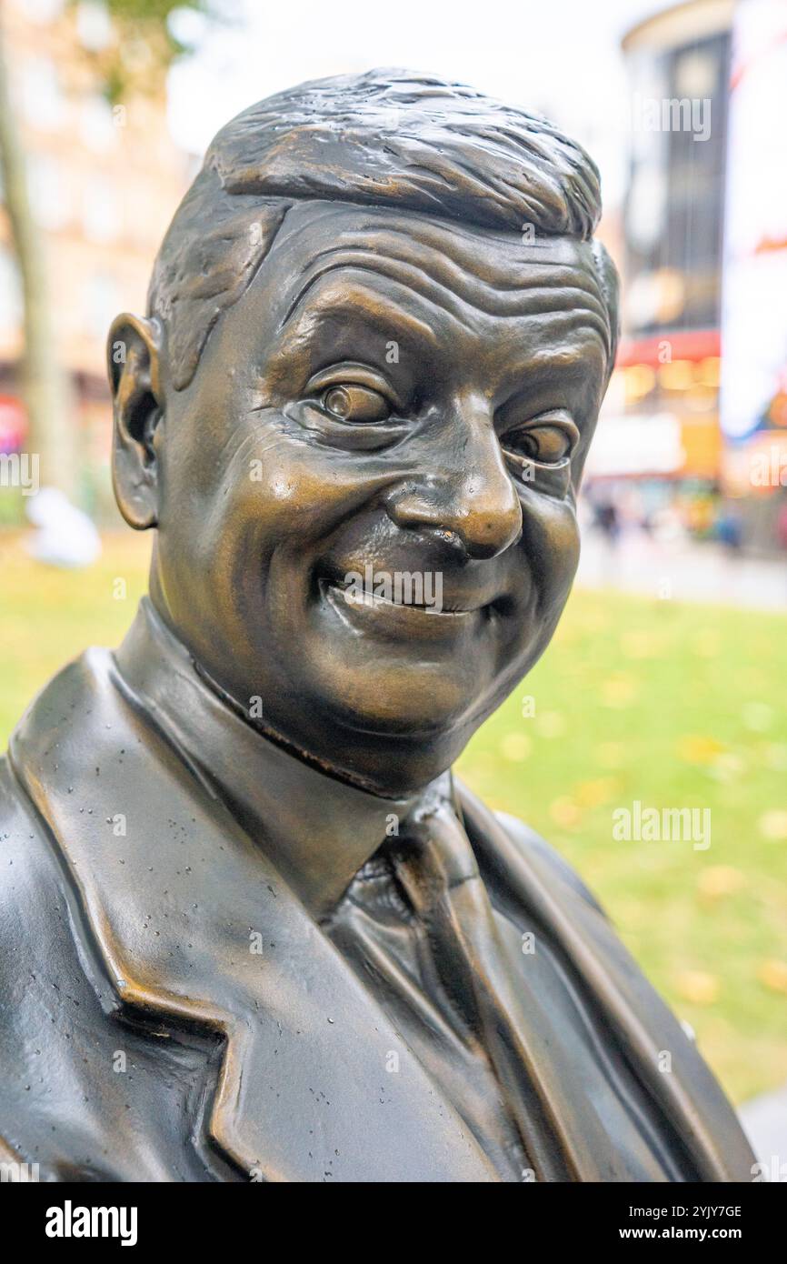 statue in honor of Mr Bean in a park in central London.UK Stock Photo ...