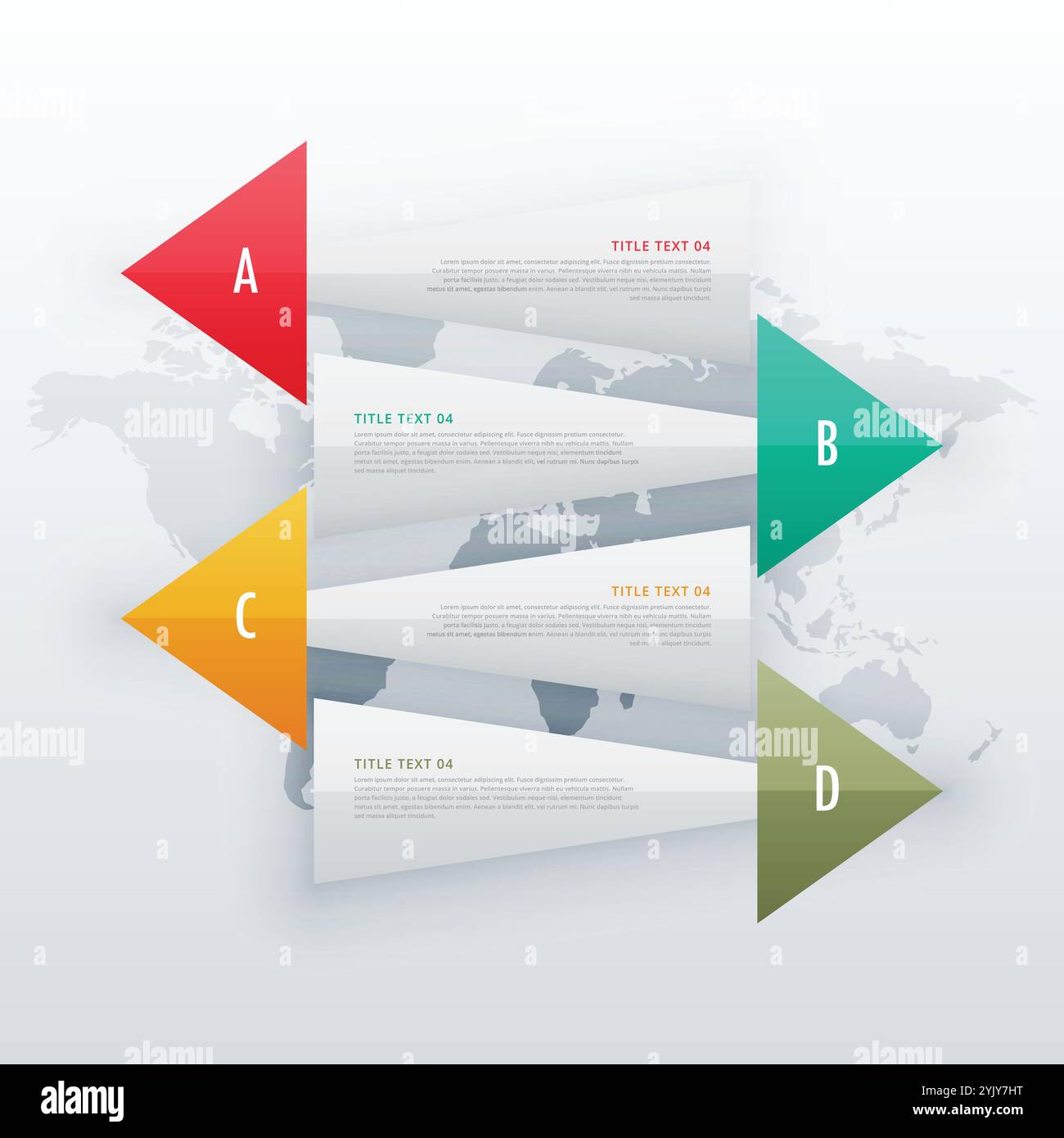 infographic creative banners four steps workflow design template Stock ...