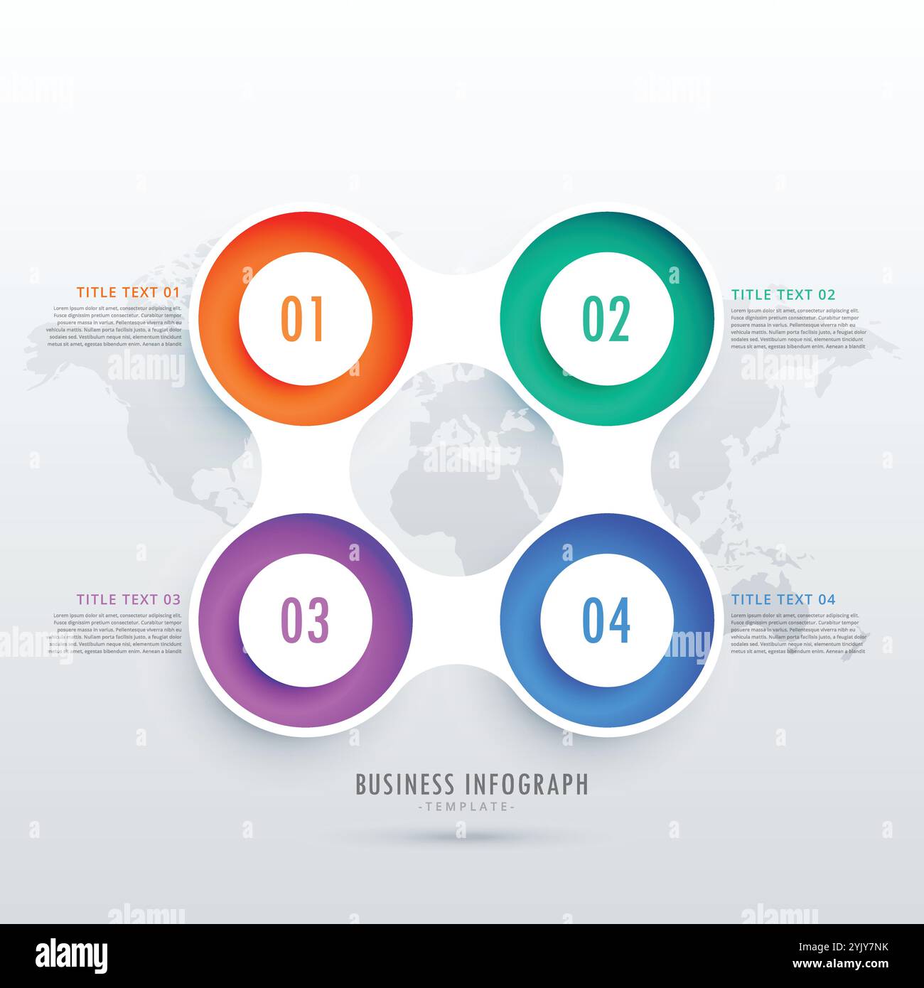 modern circular four steps infographic design, can be used in business ...