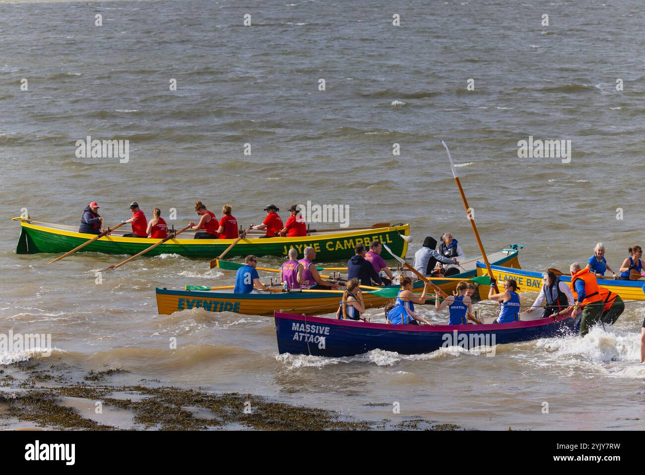 Clevedon pilot gig regatta hi-res stock photography and images - Alamy