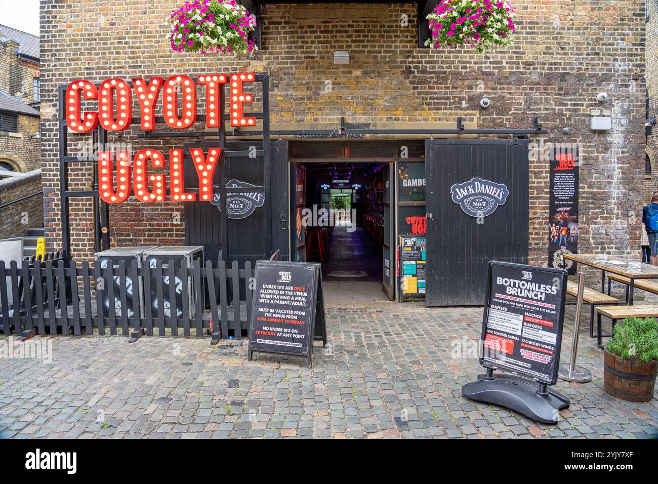front facade of nightclub, ugly coyote bar in camden town, london-uk ...