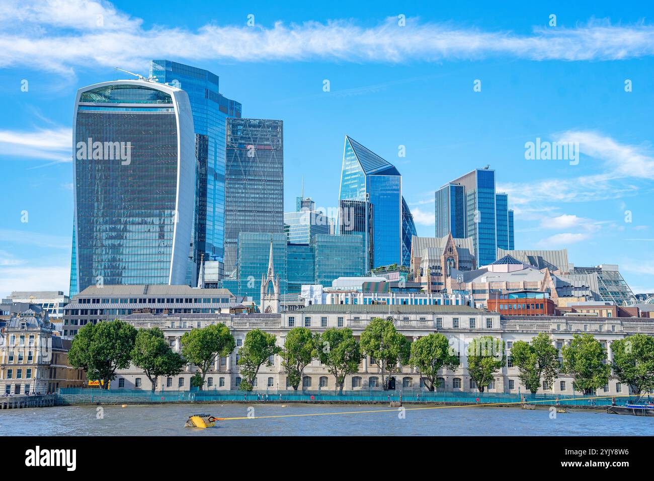 Modern buildings from London Bridge across the River Thames to London s ...