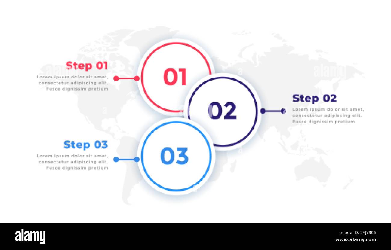 three steps timeline business infographic design elements Stock Vector ...