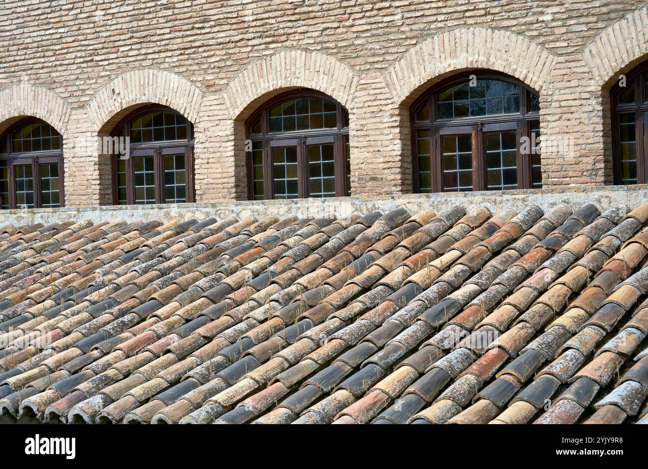 Old castle roof Stock Photo - Alamy