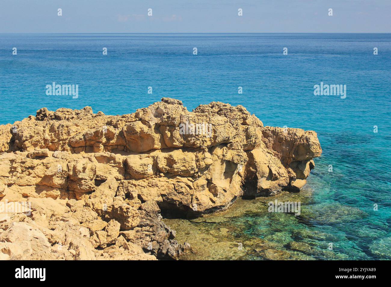 Beautiful summer landscape Capo Greco, Cyprus Stock Photo - Alamy