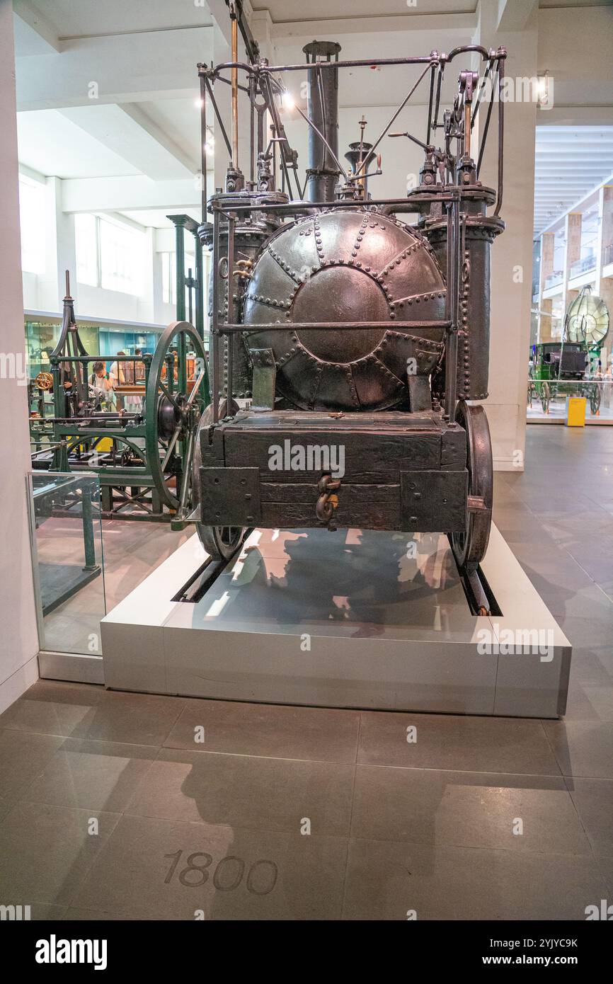 small steam locomotive inside the science museum with free entry in ...