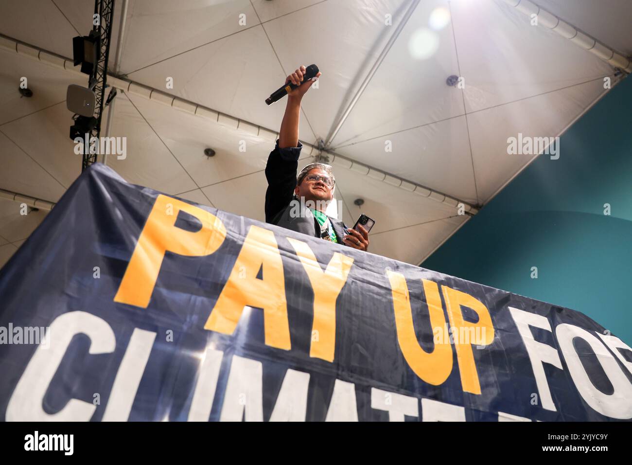 Baku, Azerbaijan, Azerbaijan. 16th Nov, 2024. A representative of the ...