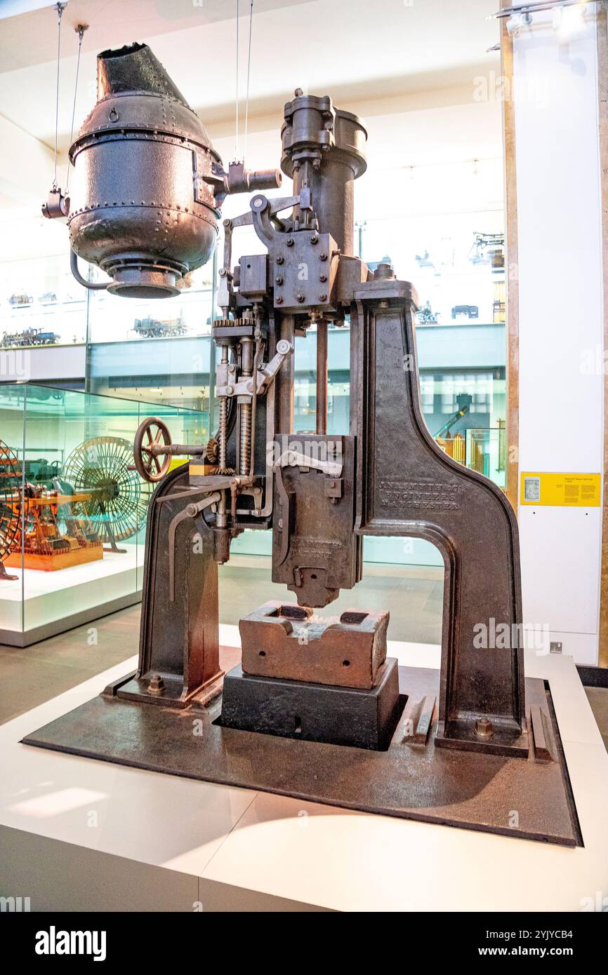 Nasmyth steam hammer, on display at the free entry science museum in ...
