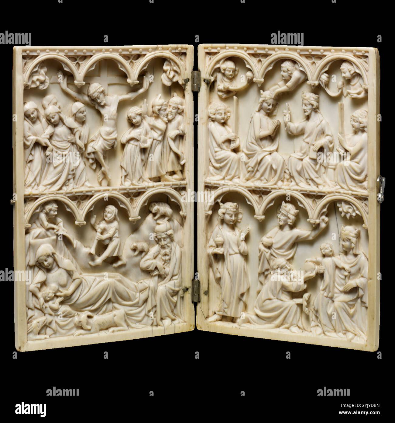 14th Century French Ivory Diptych with Biblical Scenes Stock Photo - Alamy