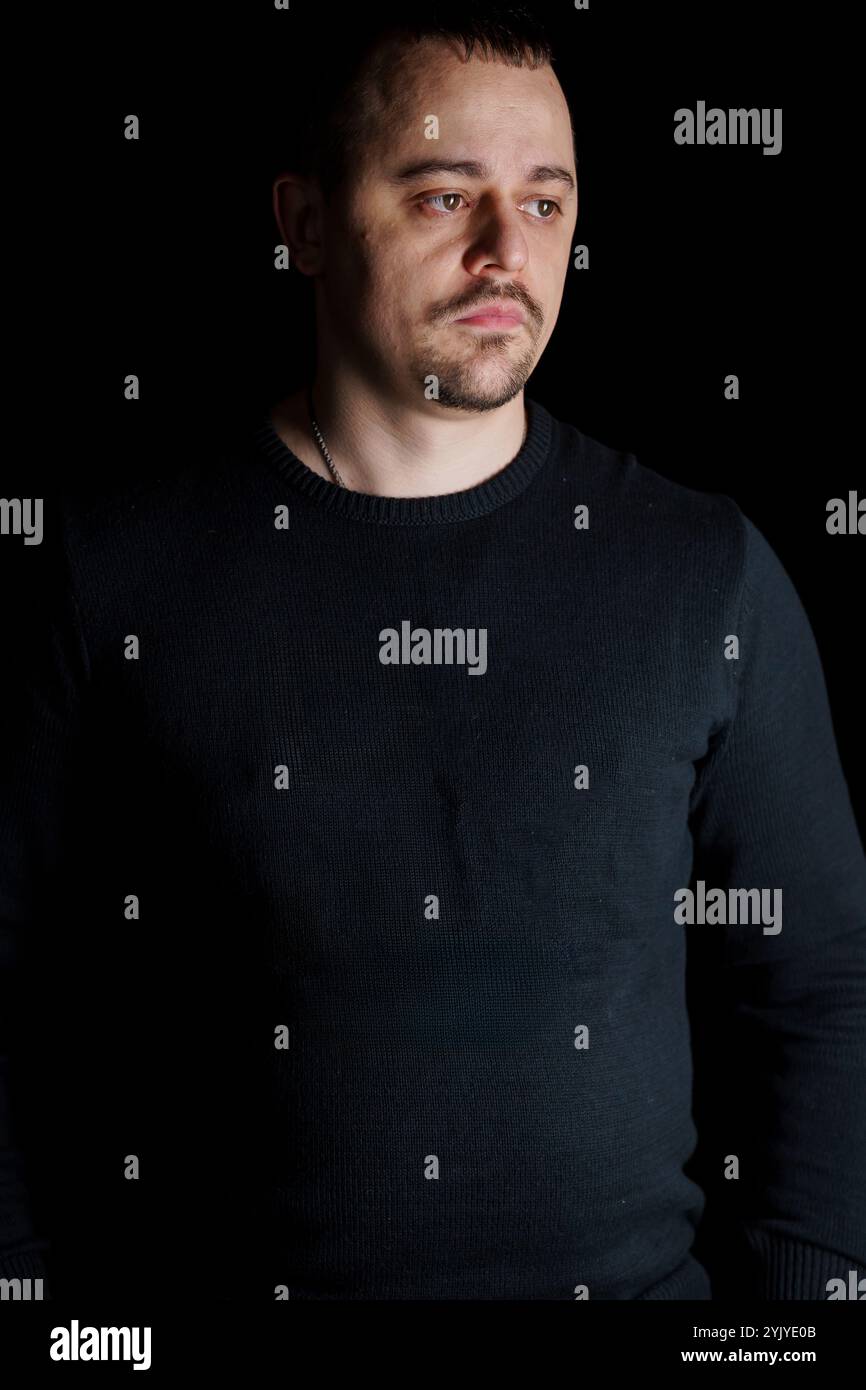 Male masculine contrast portrait hi-res stock photography and images ...