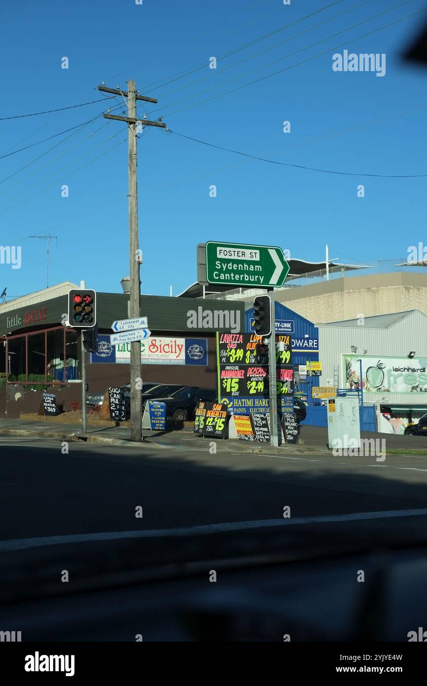 Greengrocer signs, sales signs, produce signs, and road signs on Foster ...