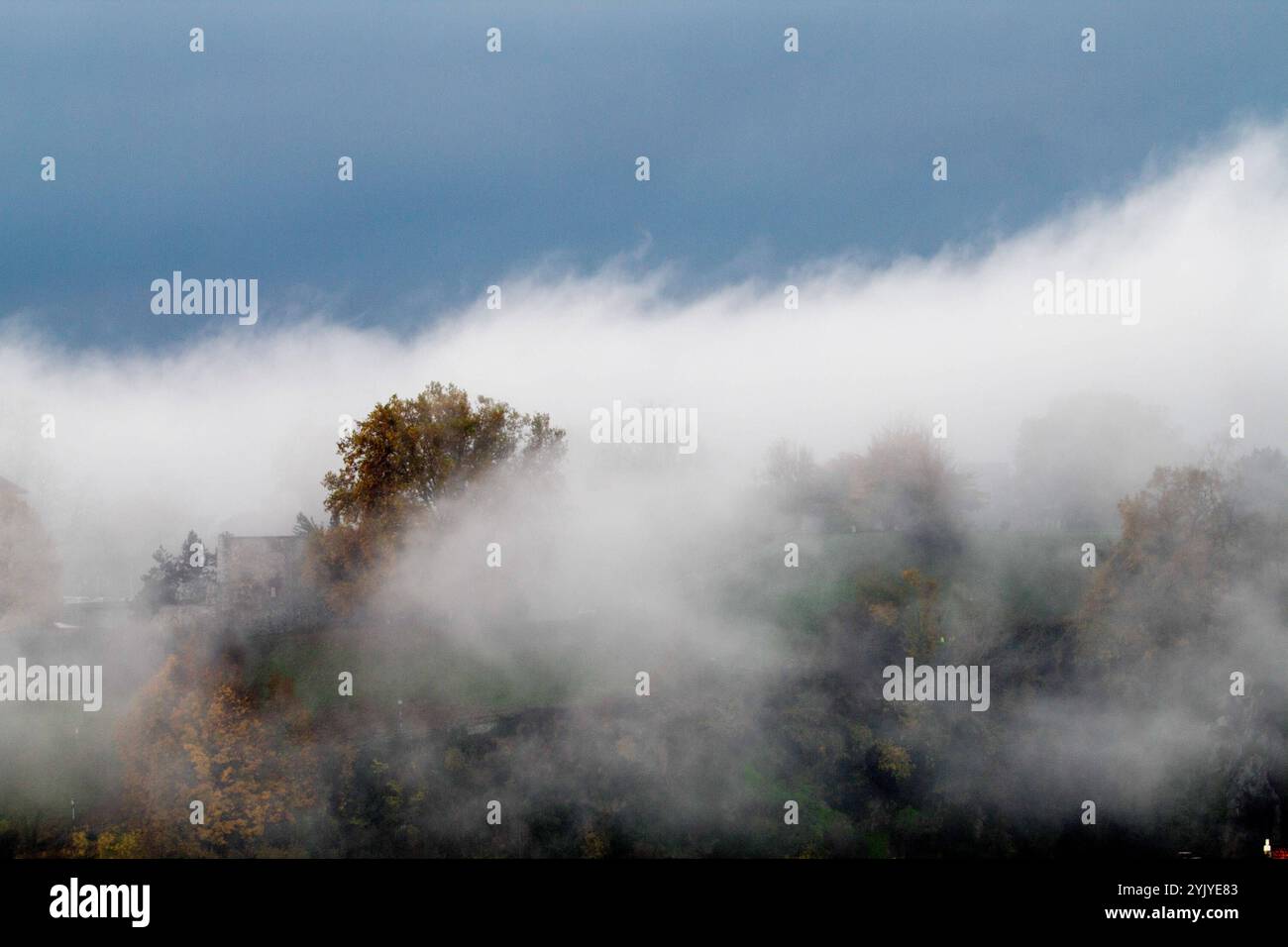 Herbst, Nebel 16.11.2024, Linz, AUT, Herbst, im Bild Nebel ...