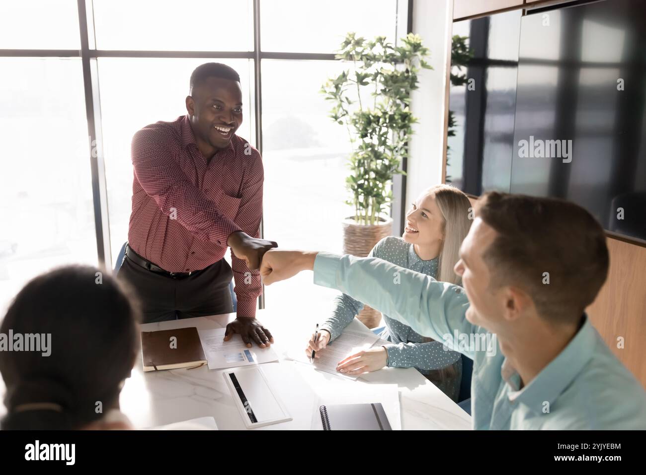 African american business team mates hi-res stock photography and ...