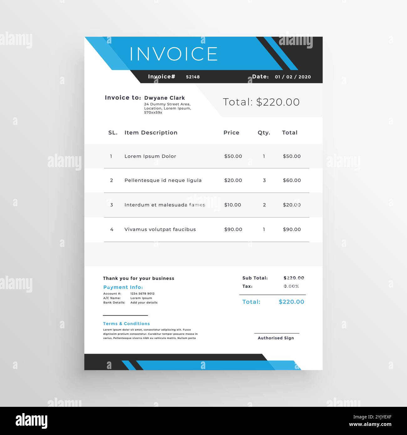 Customer invoice hi-res stock photography and images - Alamy