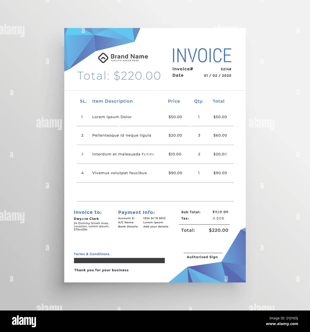 Receipt layout Stock Vector Images - Alamy