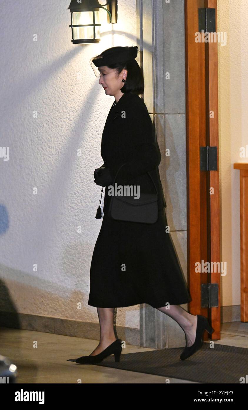 Japanese Crown Princess Kiko leaves the Imperial residence after paying ...