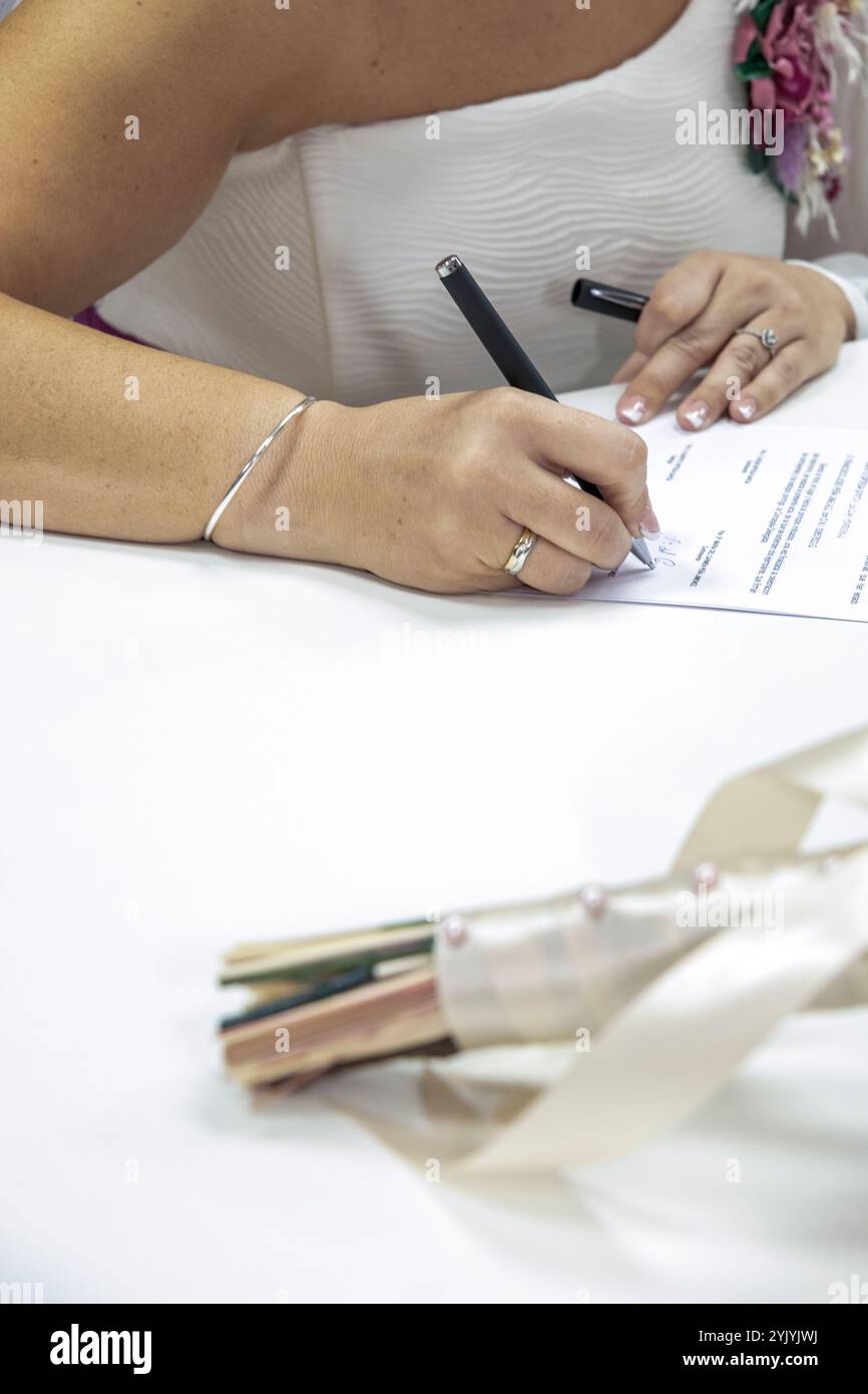 Signature vertical hi-res stock photography and images - Alamy