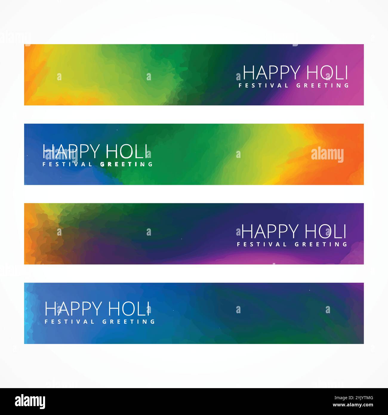 set of holi festival banners Stock Vector Image & Art - Alamy