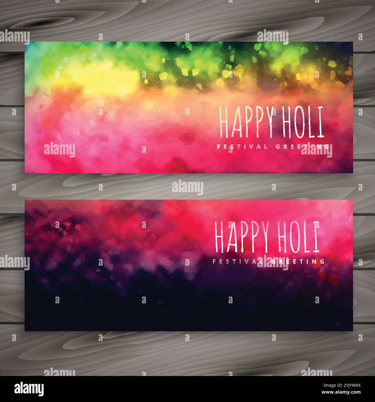 happy holi banners set Stock Vector Image & Art - Alamy