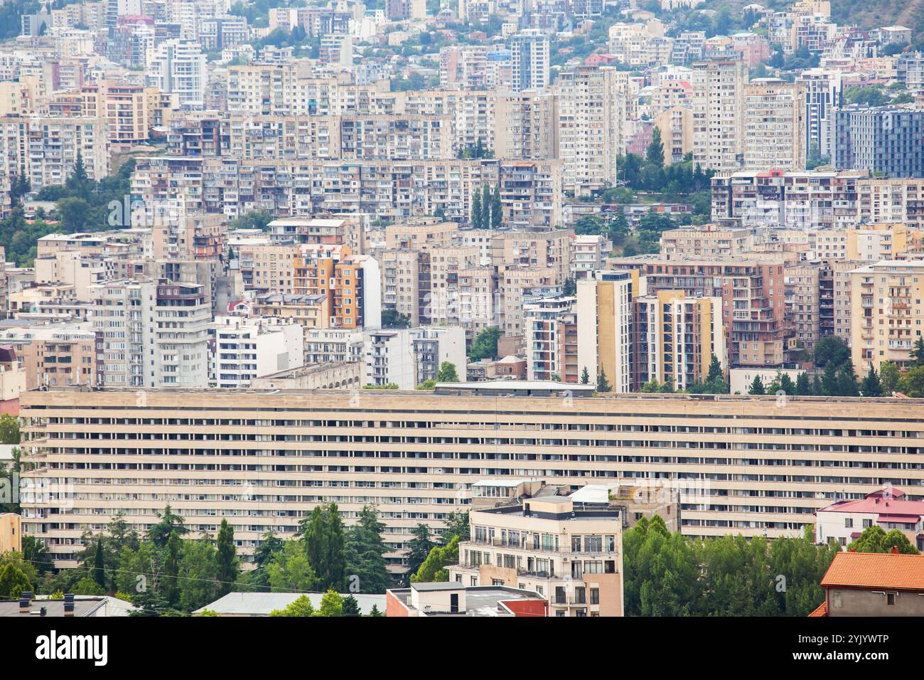 Beautiful view of Tbilisi, Saburtalo and Vake districts Stock Photo - Alamy