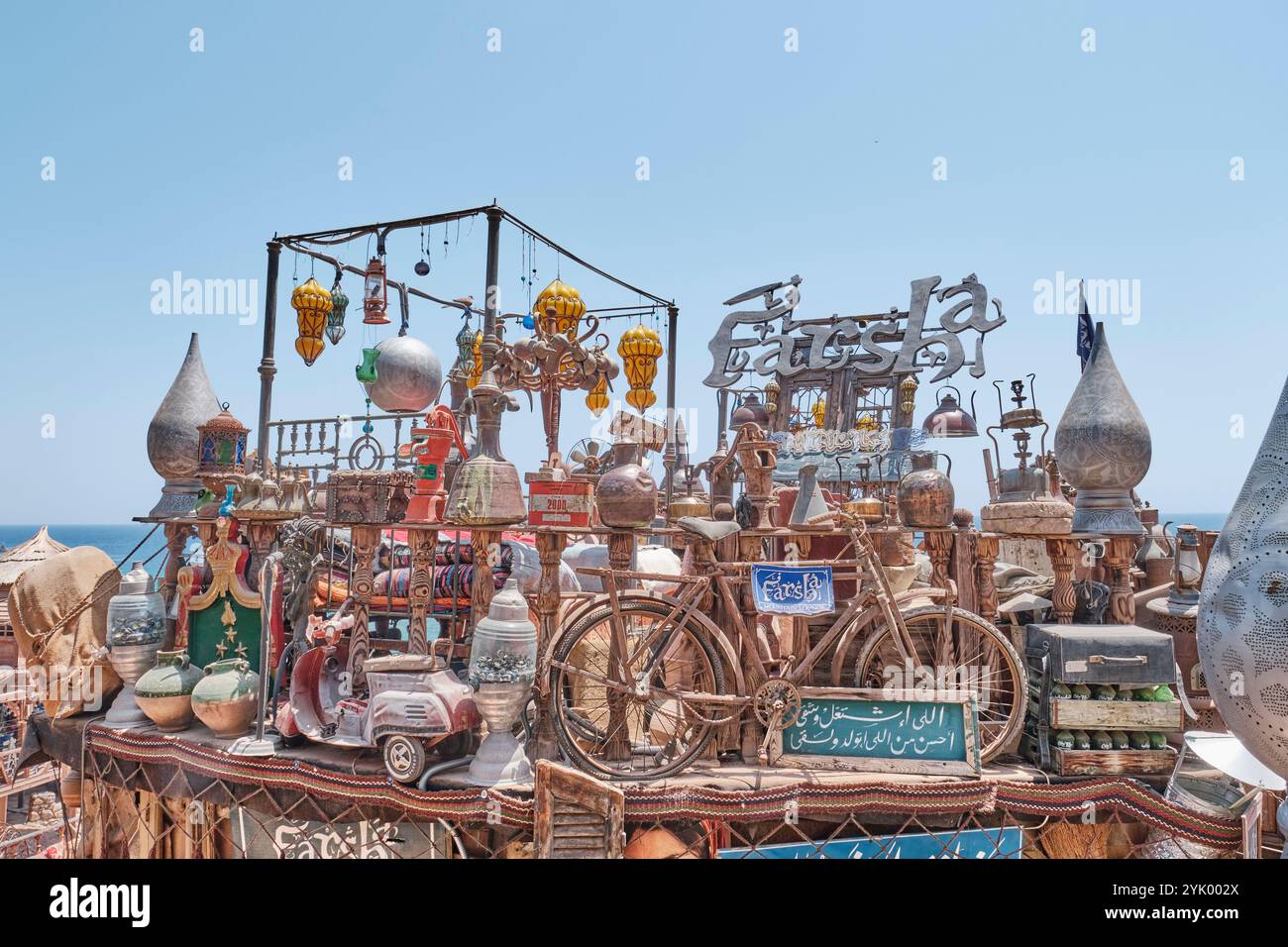 Sharm El Sheikh, Egypt - April 30, 2024: Eclectic charm of Farsha Cafe ...