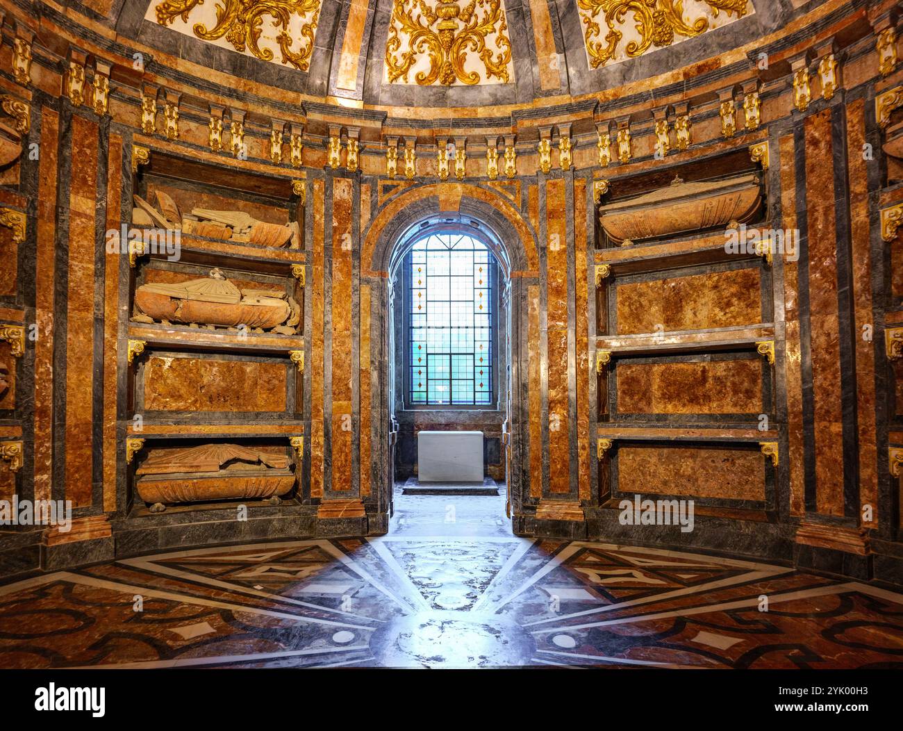 The crypt in the Church of San Francisco Convent, serves as the burial ...
