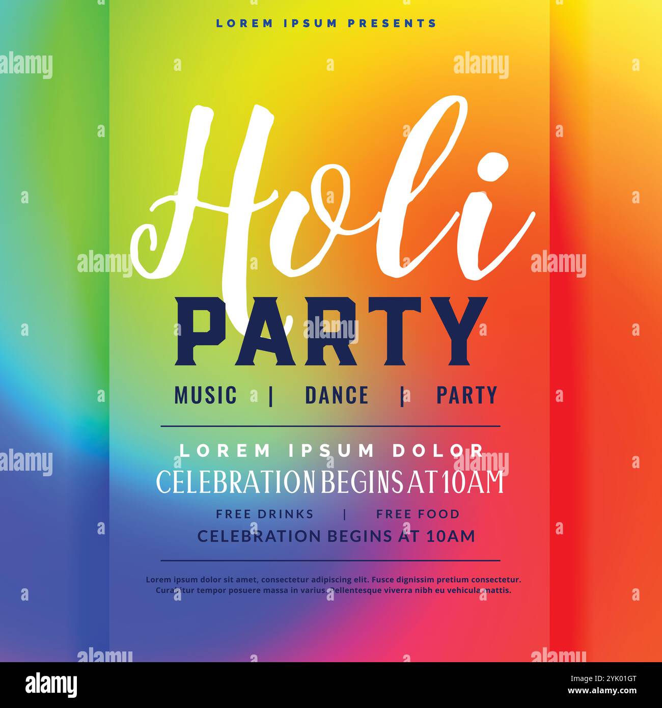 Holi party hi-res stock photography and images - Alamy