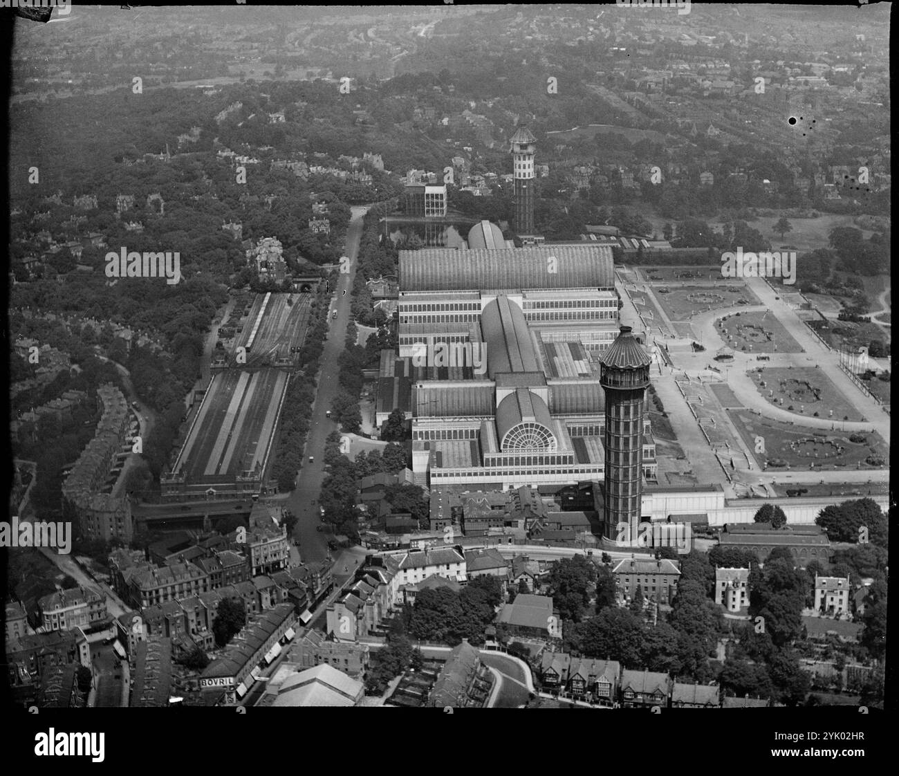 Aerial view the crystal palace hi-res stock photography and images - Alamy