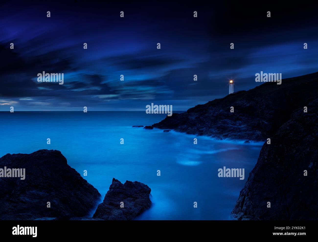 Trevose Lighthouse, Trevose Head, St Merryn, Cornwall, 2023. General ...