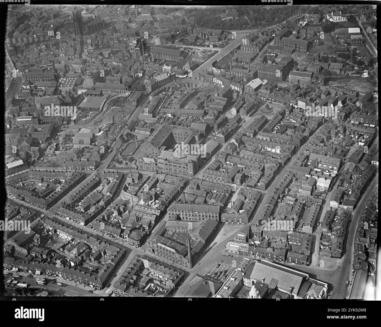 Manchester aerial historic Black and White Stock Photos & Images - Alamy