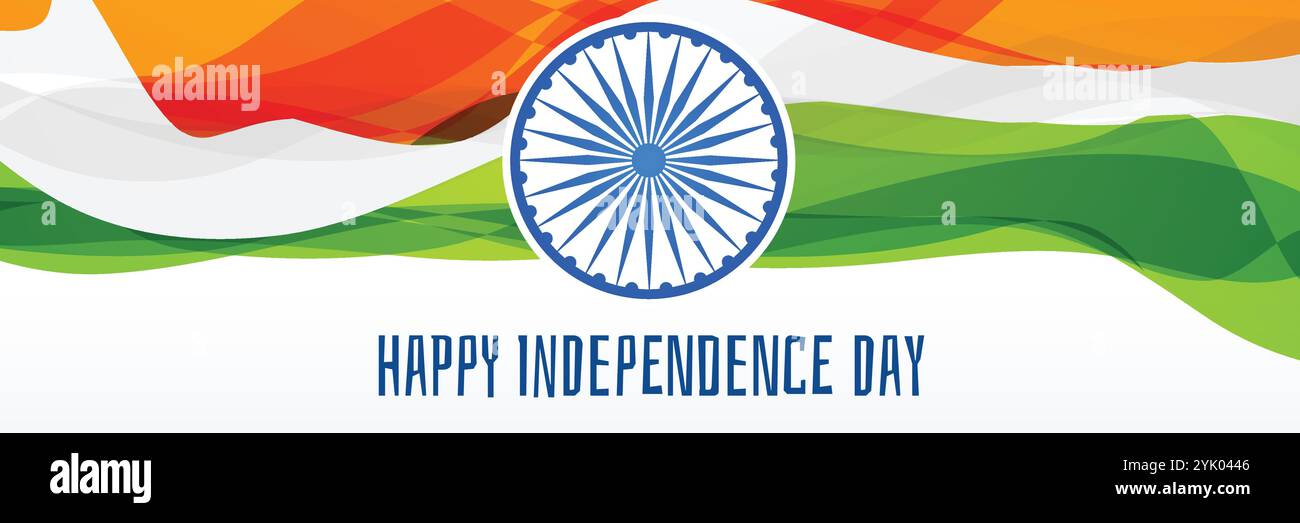 creative happy indian independence day banner design Stock Vector Image ...