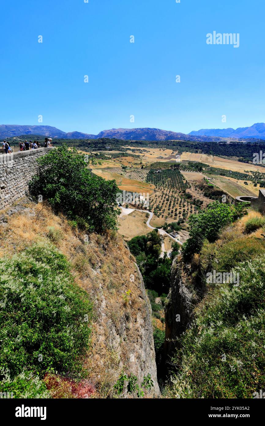 The Alameda Park and El Balcon del Tajo (El Balcon del Cono) looking ...