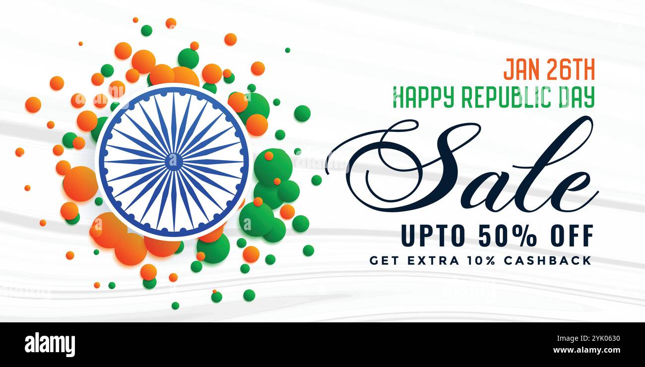 happy republic day india sale banner design Stock Vector Image & Art ...