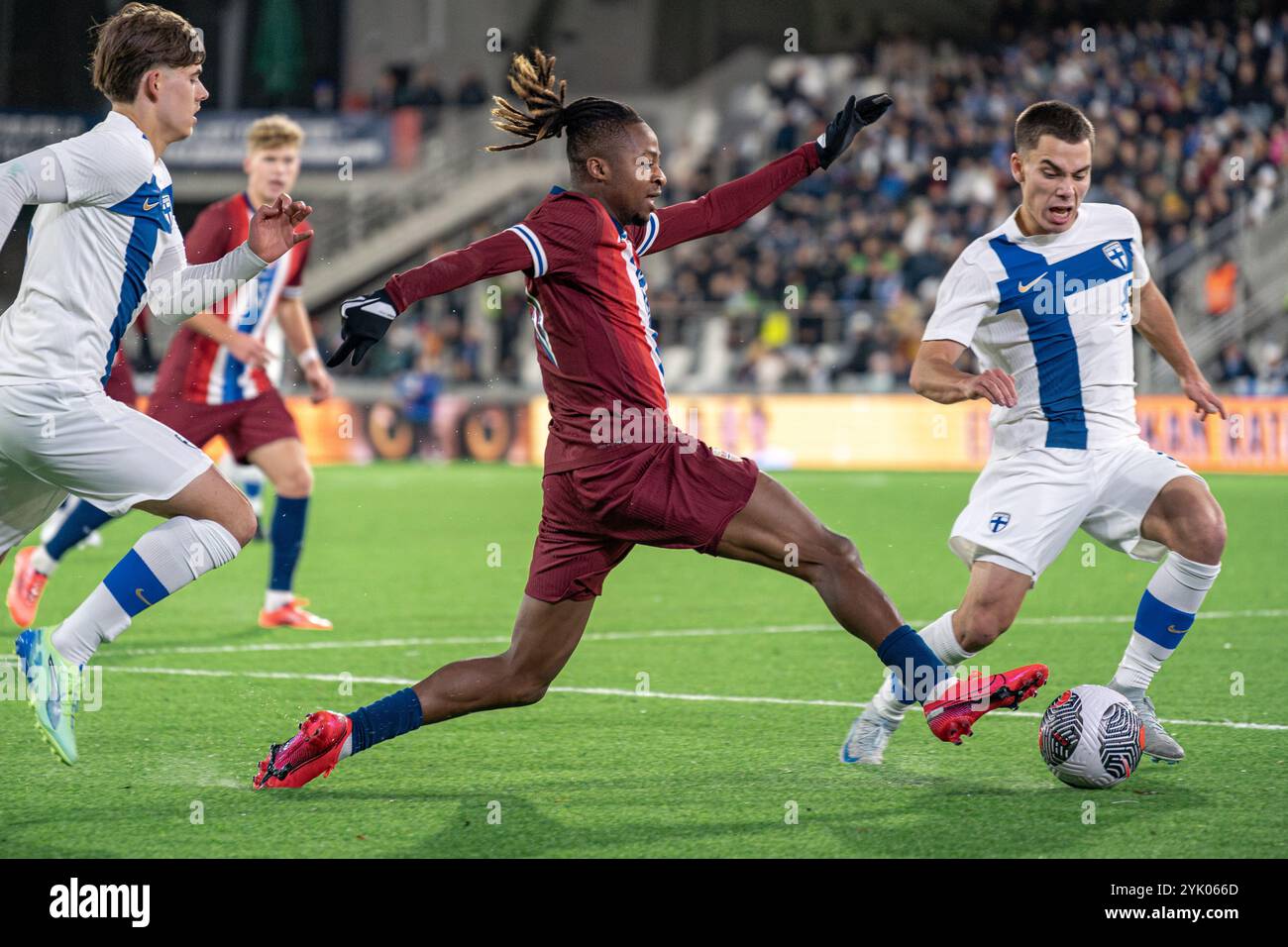 Tampere, Finland. 15th Nov 2024. Joel Mvuka of Finland during the UEFA ...