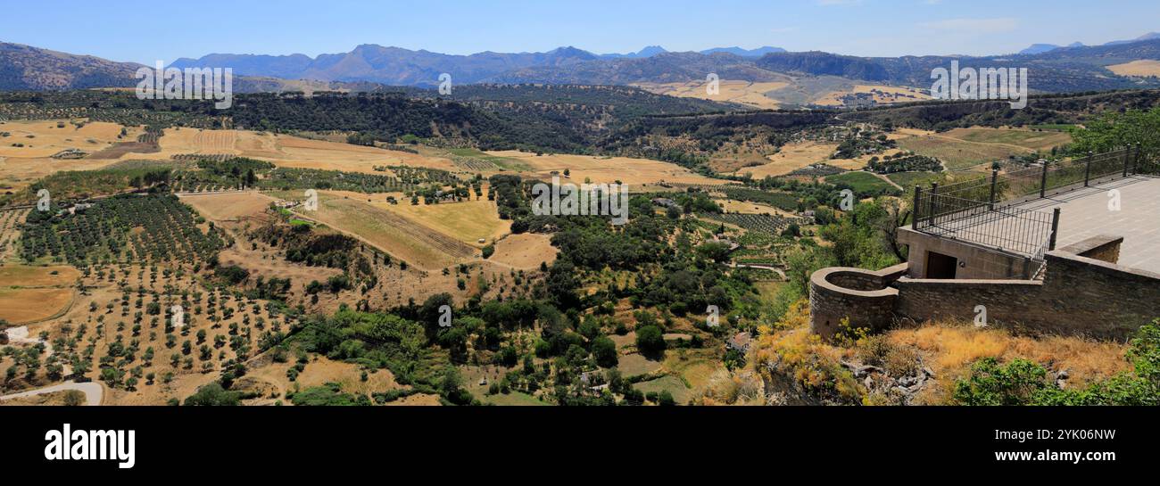 The Alameda Park and El Balcon del Tajo (El Balcon del Cono) looking ...