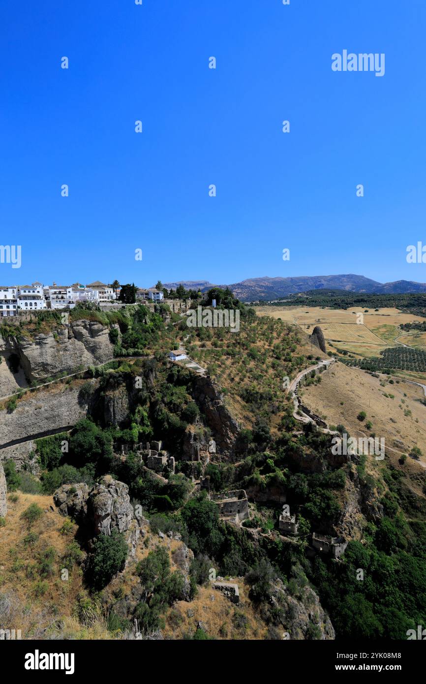 The Alameda Park and El Balcon del Tajo (El Balcon del Cono) looking ...